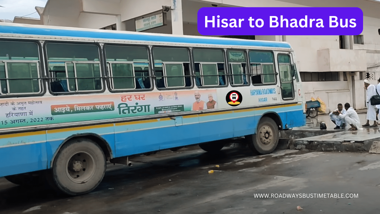 Hisar to Bhadra Bus Time Table