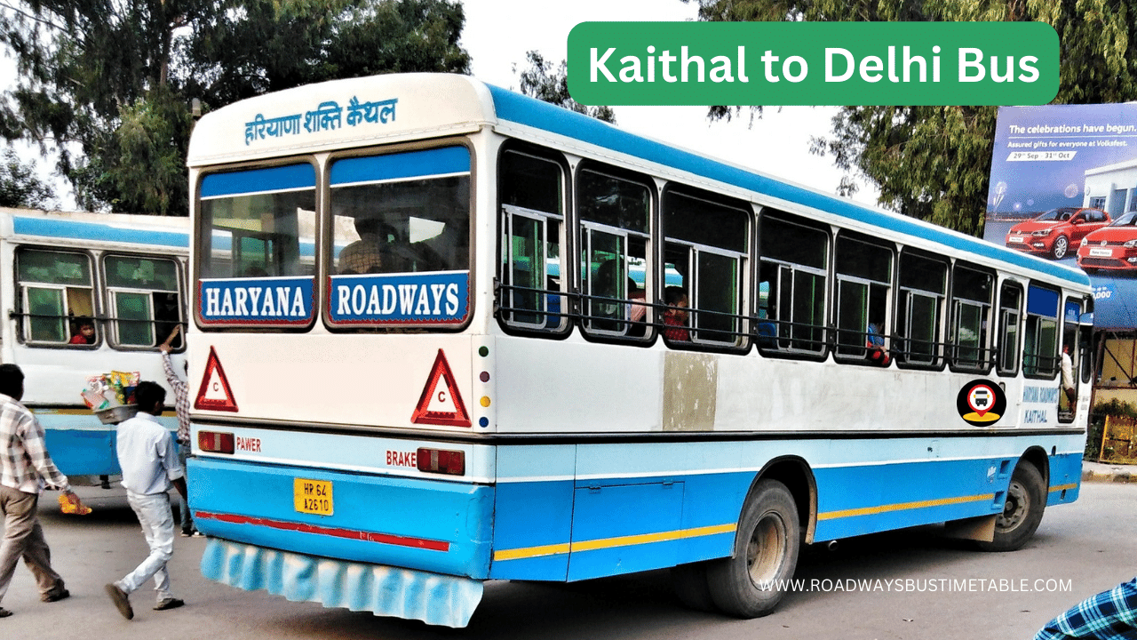 Kaithal to Delhi Bus Time Table