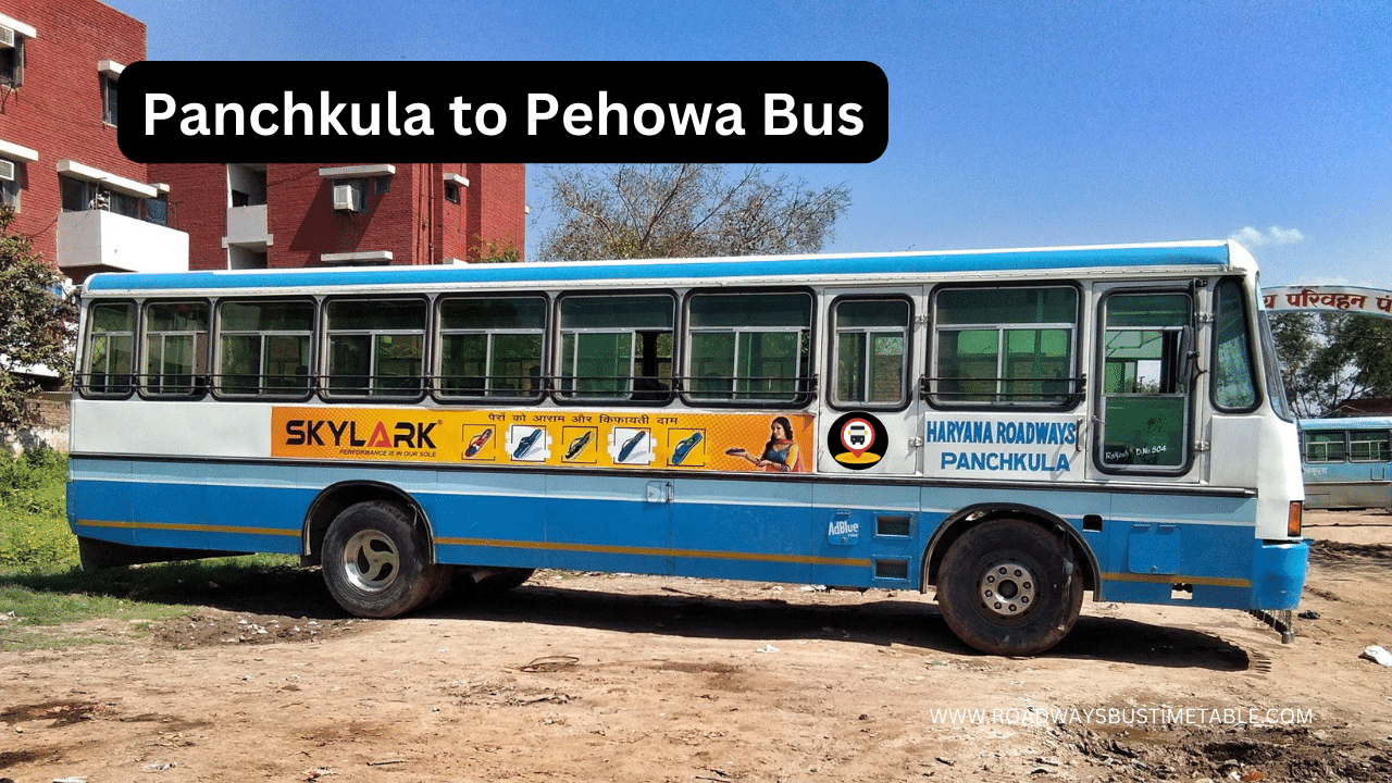 Panchkula to Pehowa Bus Time Table