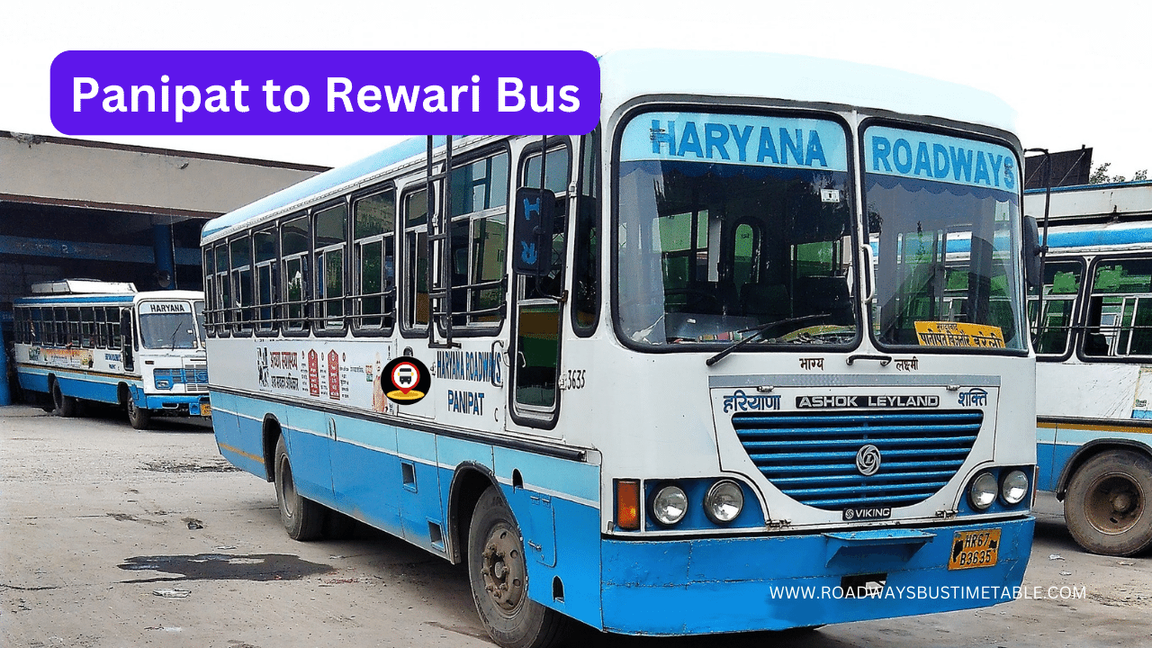 Panipat to Rewari Bus Time Table